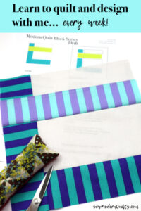 Drift Block: Modern Quilt Block Series - Sew Modern Quilts